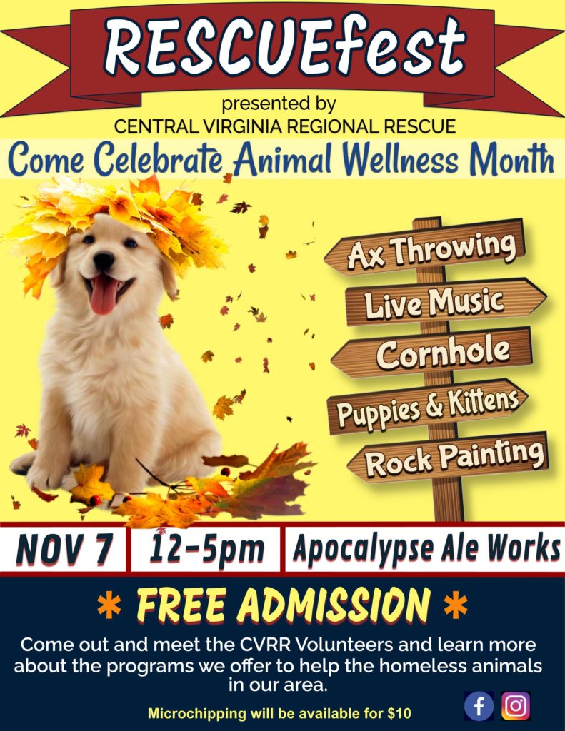 Join us for RESCUEfest 2020!!